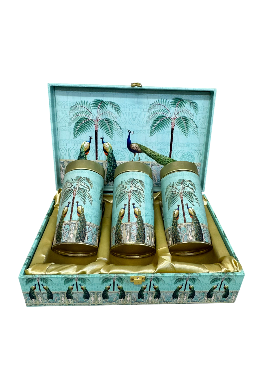 Luxury Peacock Tin Gift Set with Decorative Box - Desiee Styles